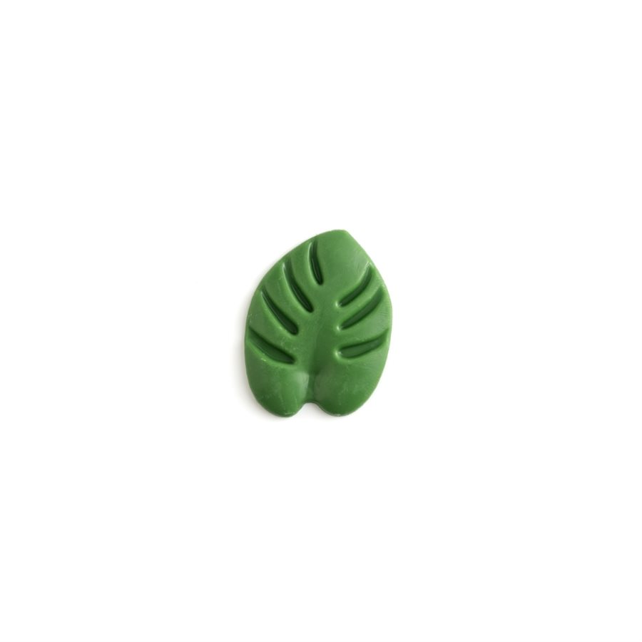 PALM TREE LEAF, GREEN CHOC, 1.1 IN X 1.5 IN, 198 PCS