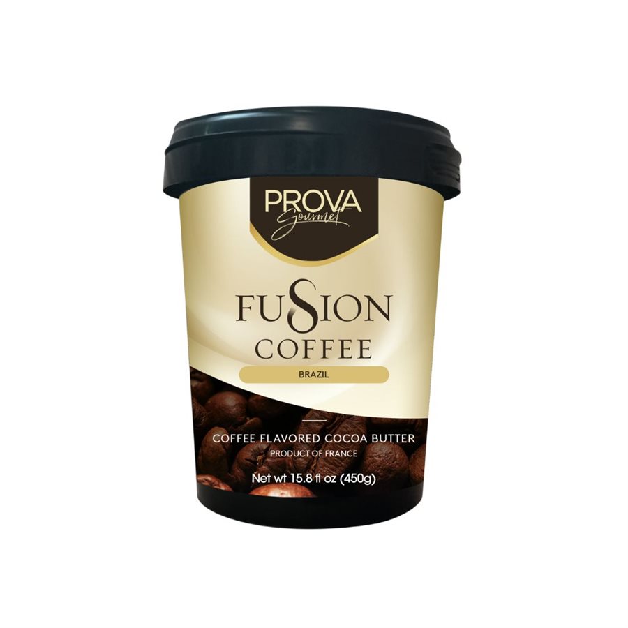 BRAZILIAN COFFEE FUSION, COFFEE-FLAVORED COCOA BUTTER, 1 LB / 450 G